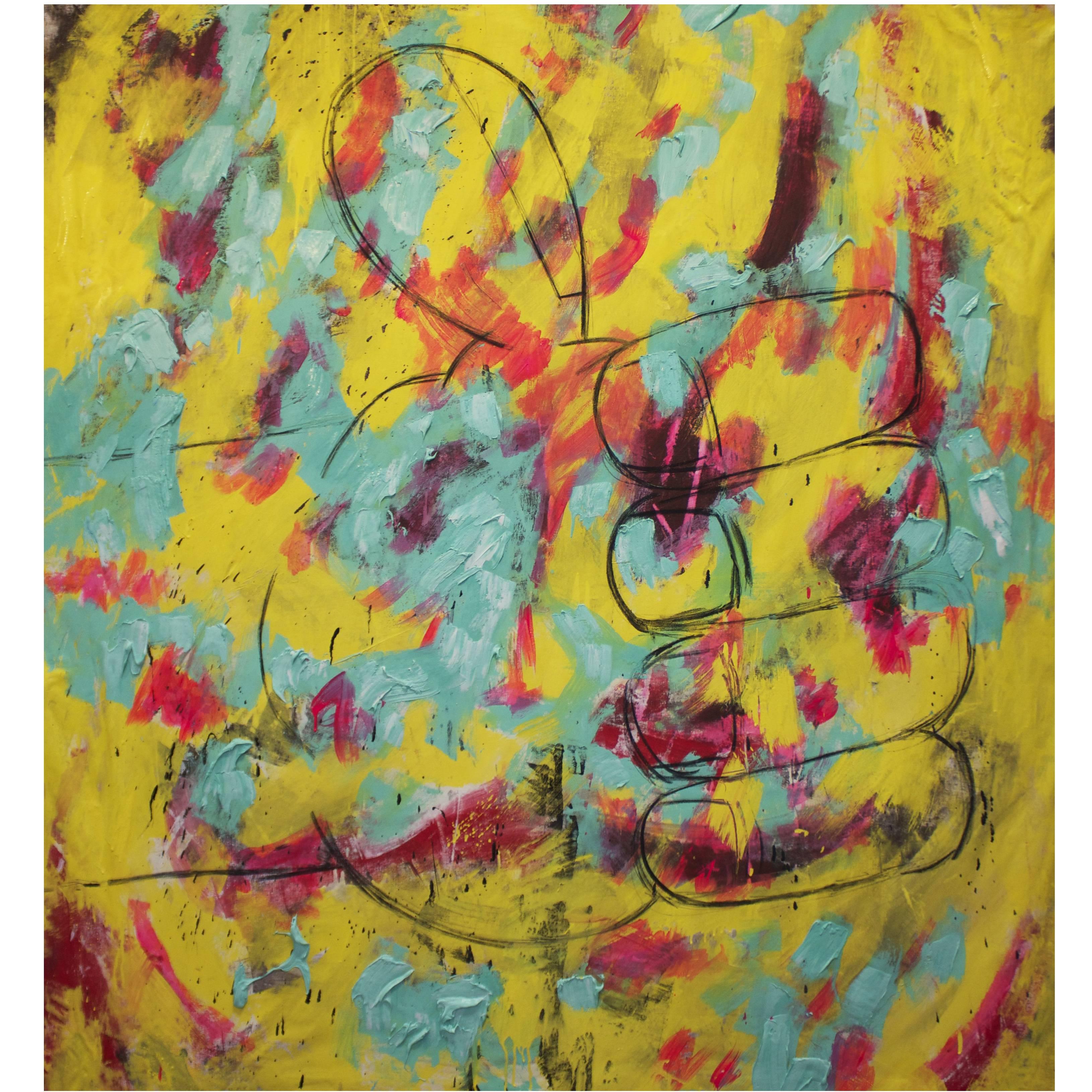Large Modern Painting "California Hip" by Eric Stefanski For Sale at ...