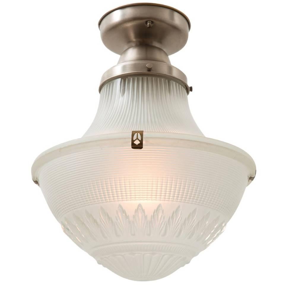 Unique Prismatic Acorn Light by Holophane, circa 1935 at 1stDibs