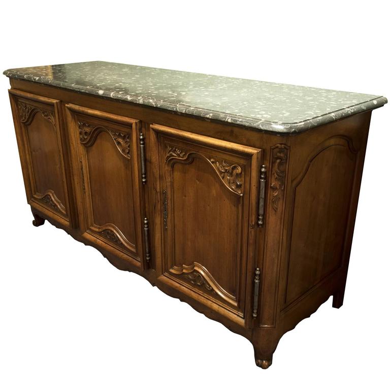 French Regency Marble Top Sideboard For Sale at 1stdibs