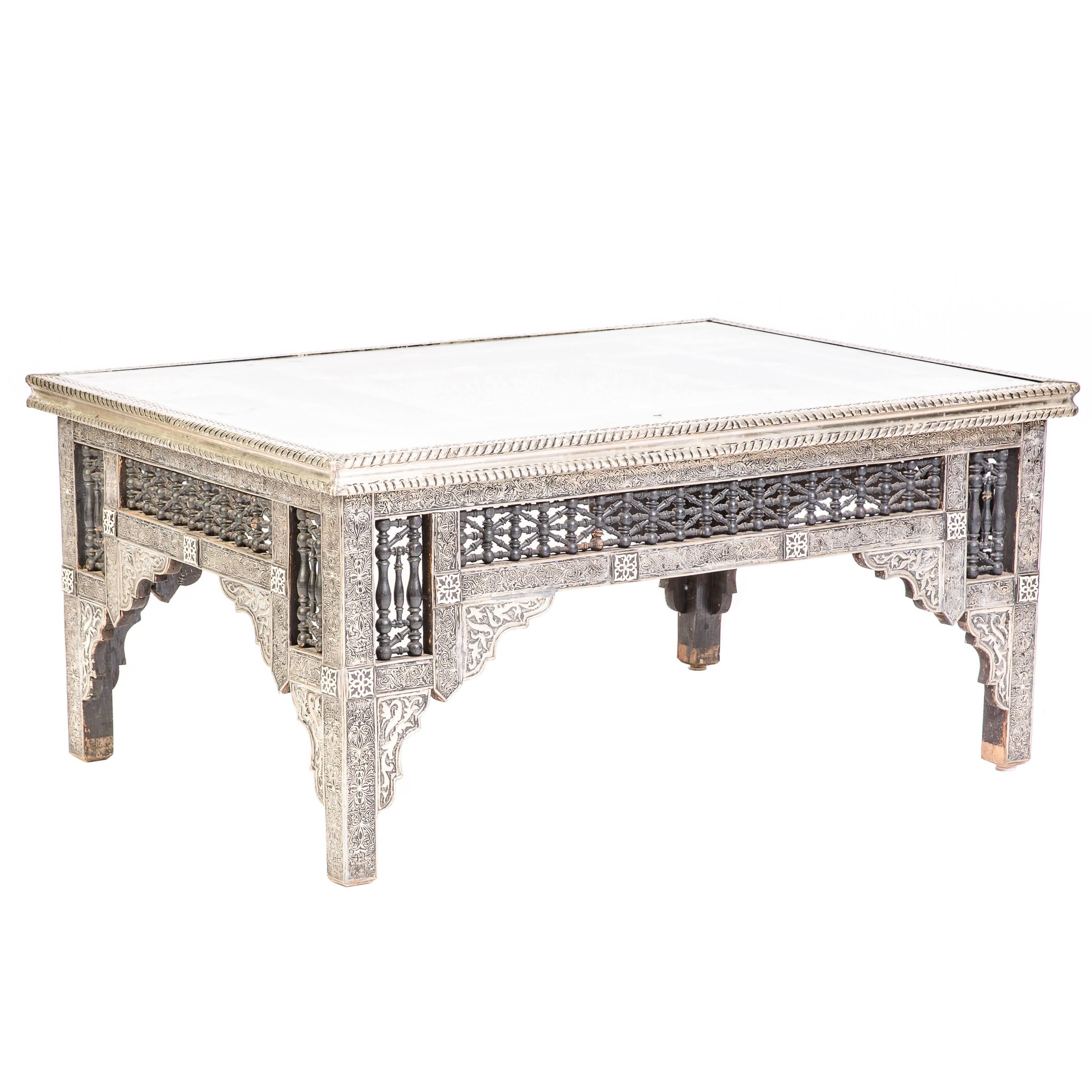 Authentic Moroccan Silver Inlaid Table at 1stDibs | moroccan coffee ...