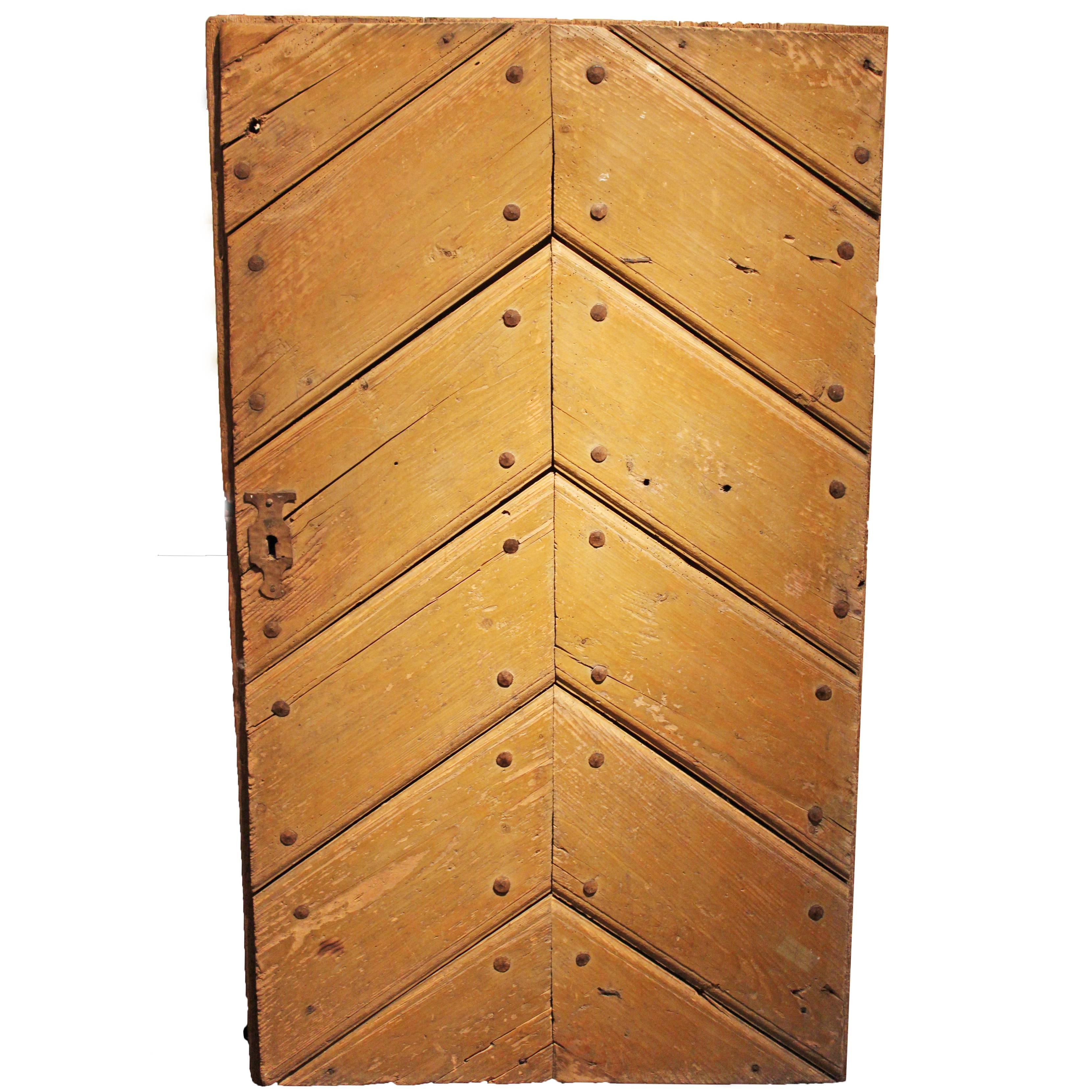 Antique Austrian Chevron Motif Door at 1stDibs