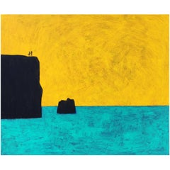 James Strombotne painting "Two Women" Acrylic on Canvas For Sale at 1stDibs