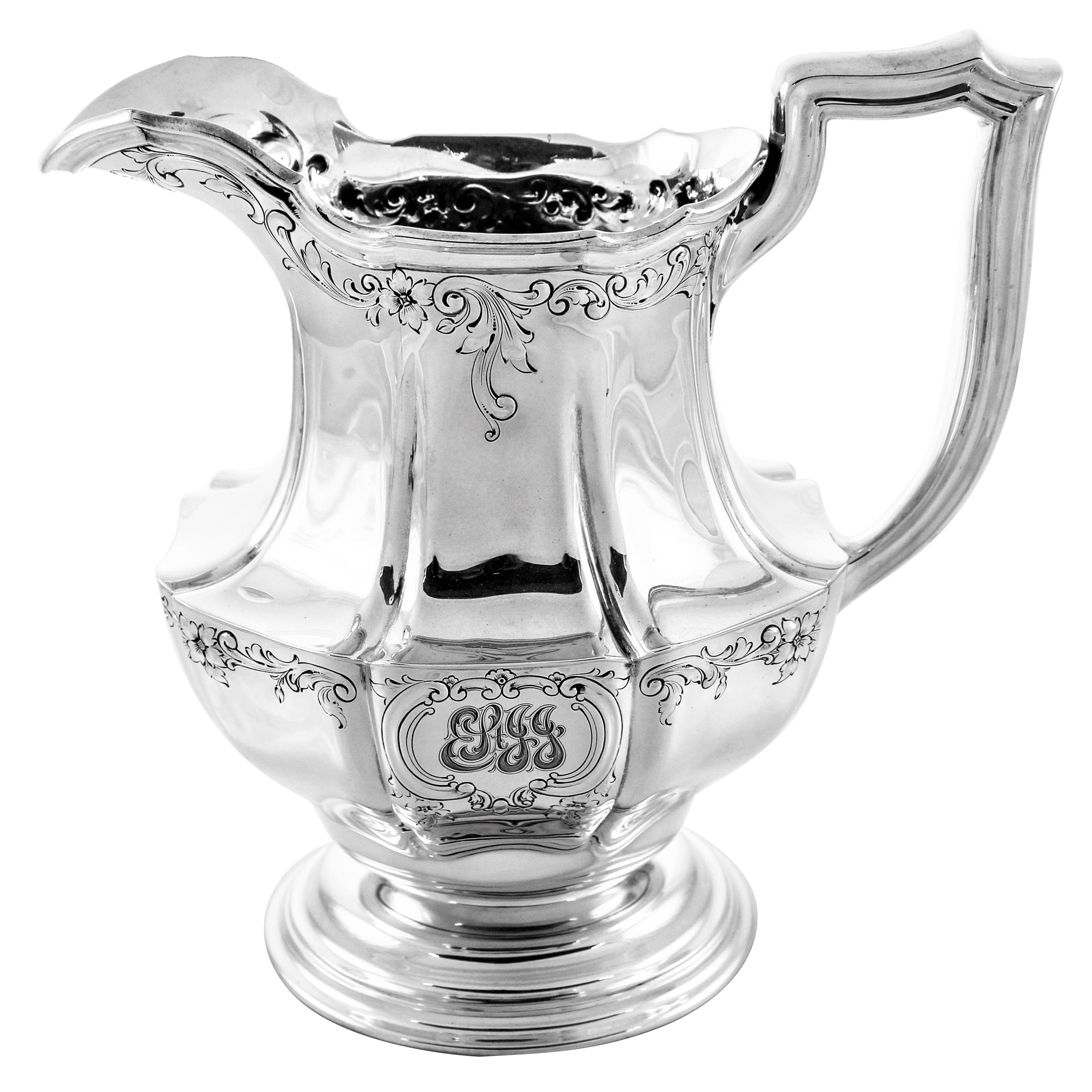 Antique Sterling Silver Pitcher at 1stDibs