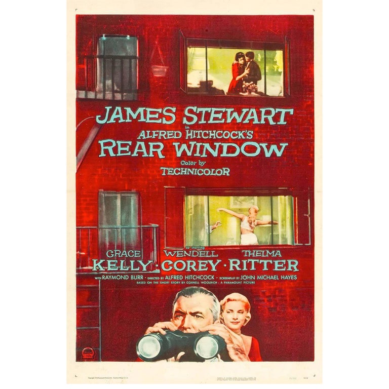 "Rear Window" Film Poster, 1954 For Sale at 1stDibs | rear window movie ...