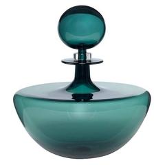 Joe Cariati Petite Decanter, Green For Sale at 1stDibs