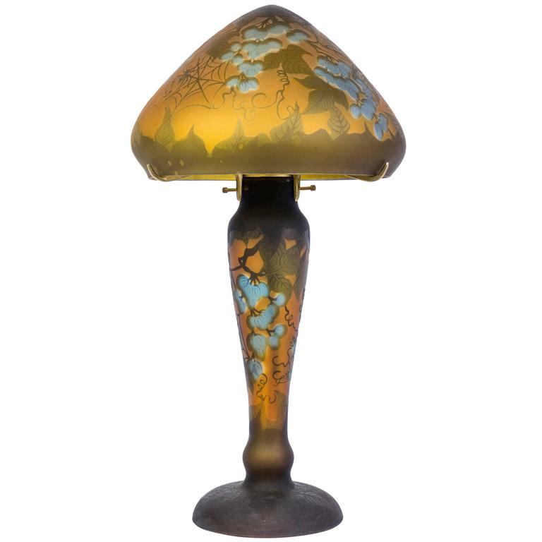 Early 1920s Emile Galle Tip Table Lamp For Sale at 1stDibs | galle tip ...