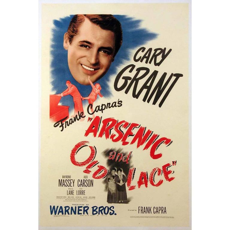 "Arsenic And Old Lace" Film Poster, 1944 For Sale at 1stdibs