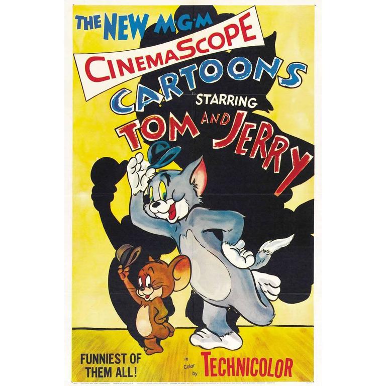 "Tom And Jerry" Poster, 1955 For Sale at 1stdibs