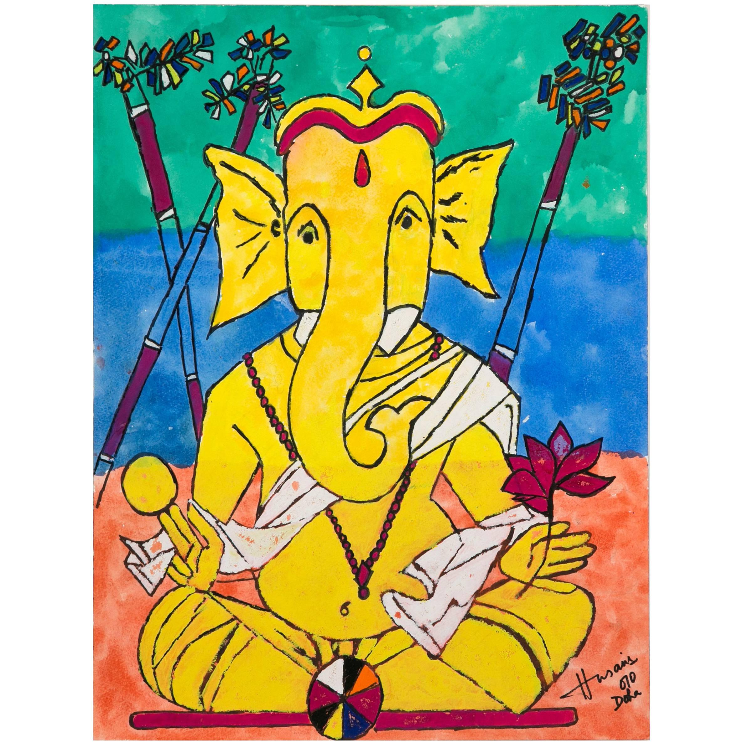 Maqbool Fida Husain Painting at 1stDibs | fida painting