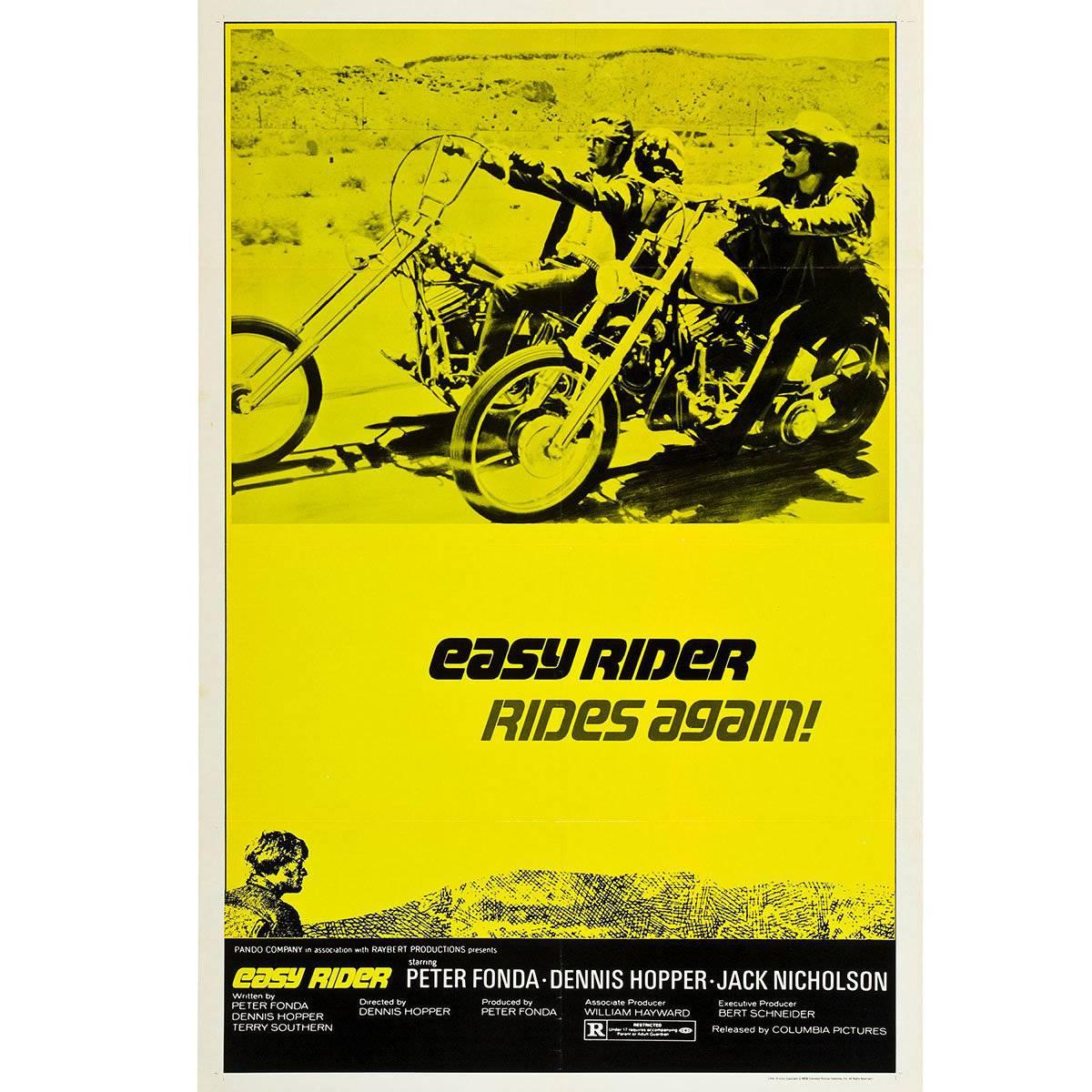 "Easy Rider" Poster, R-1972 For Sale at 1stDibs