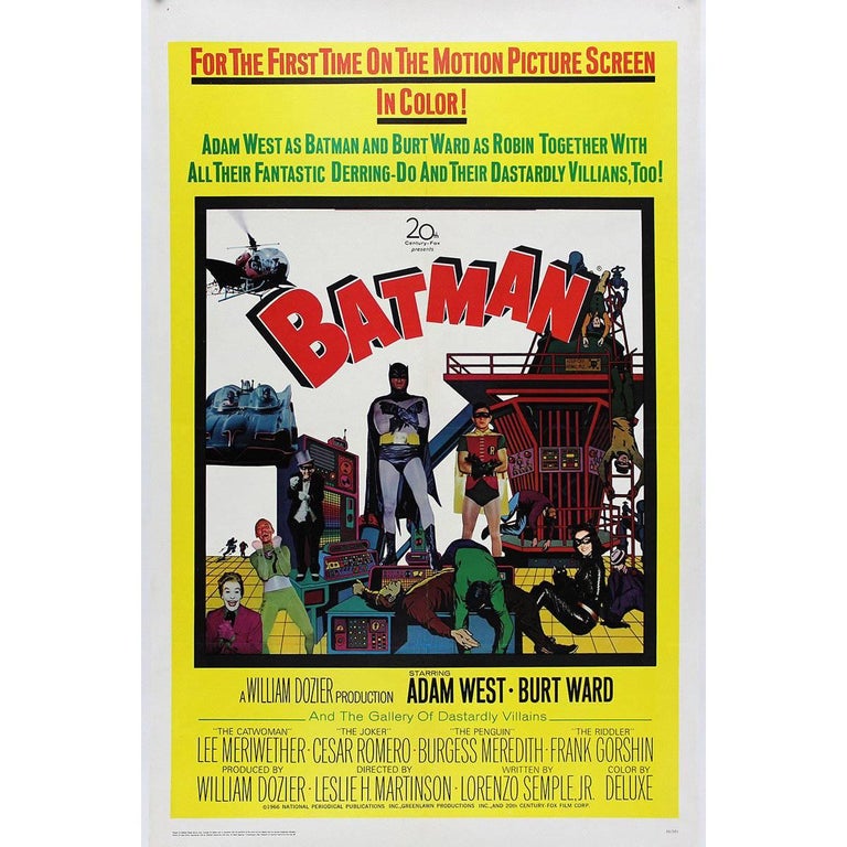 "Batman" Poster, 1966 For Sale at 1stDibs