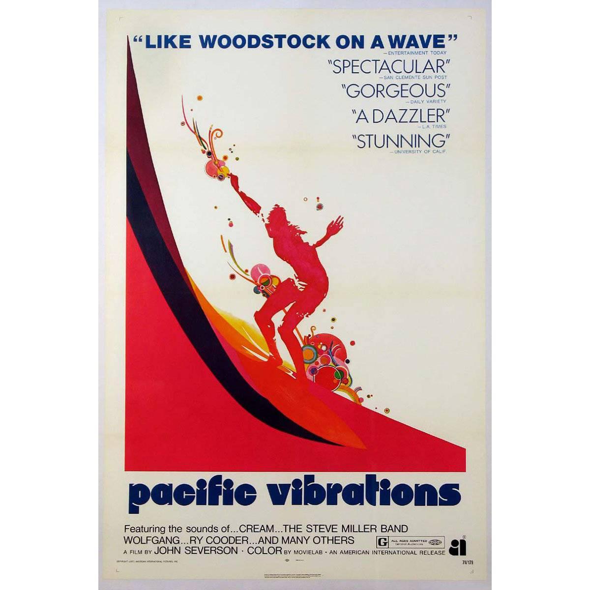 "Pacific Vibrations" Film Poster, 1970 at 1stDibs