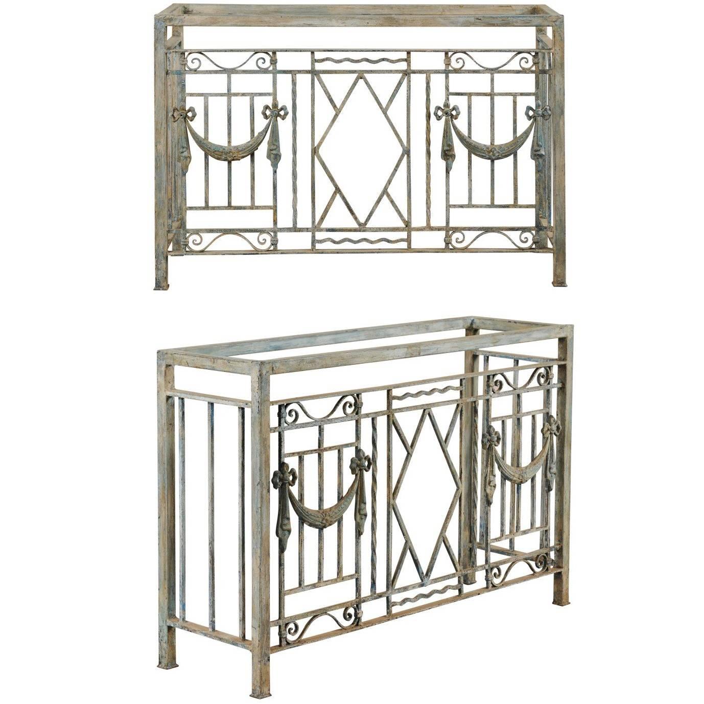 Pair of Clam Shell Console Bases at 1stDibs