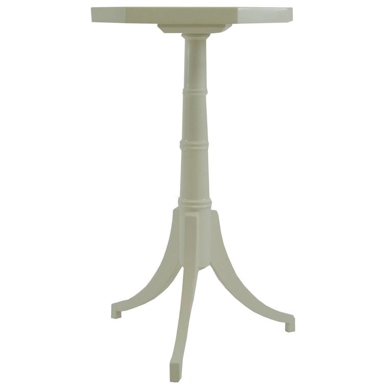Vintage White Dove Side Table at 1stDibs