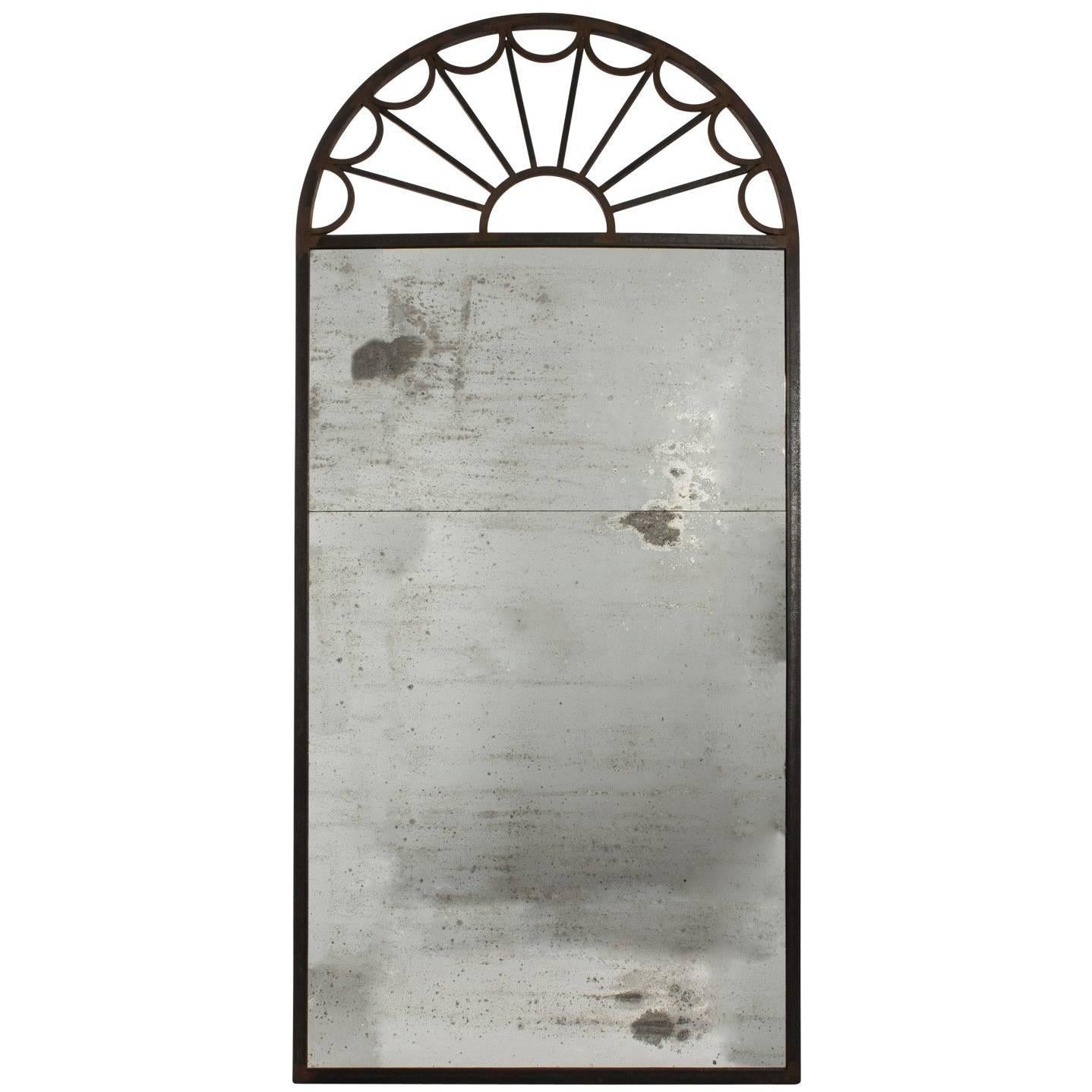 Hand Fan Shaped Wall Mirror at 1stDibs | fan shaped mirror, fan wall ...