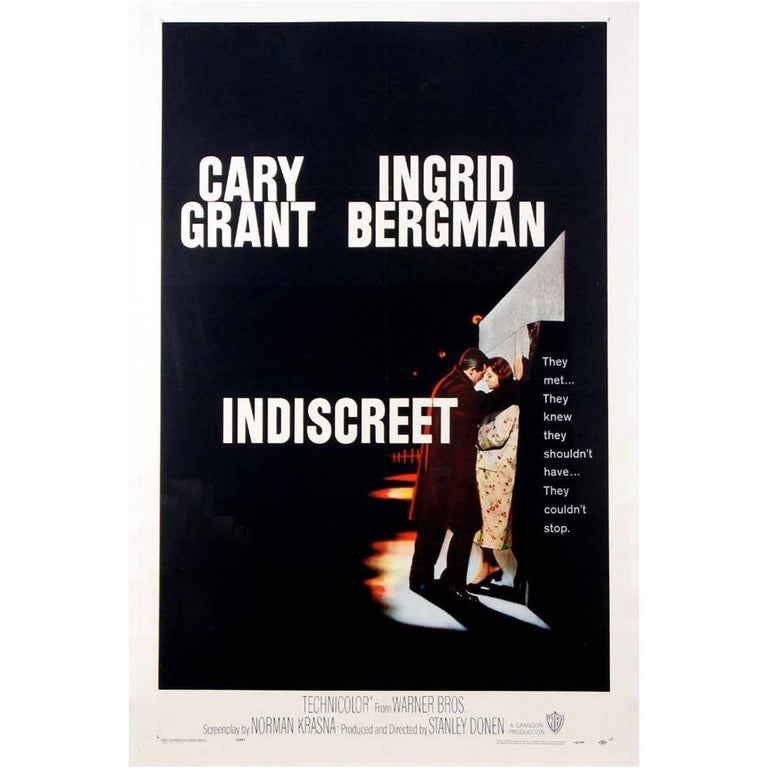 "Indiscreet" Film Poster, 1958 For Sale at 1stDibs