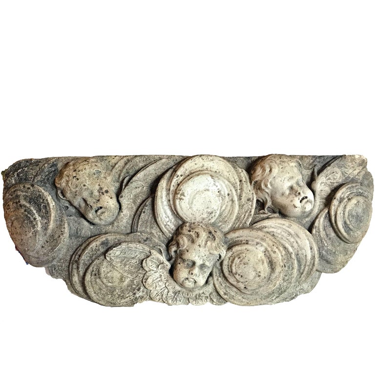 A Rare French Marble Relief of Putti Fragment,Late 17th Century For ...