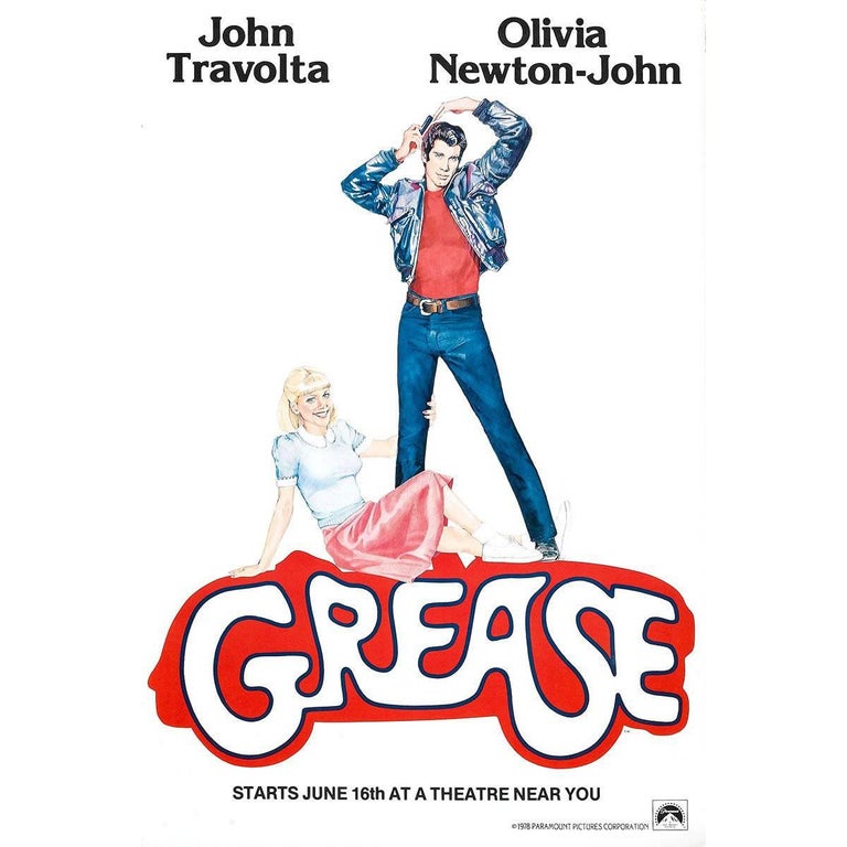 "Grease" Poster, 1978 For Sale at 1stDibs | original grease poster, grease posters