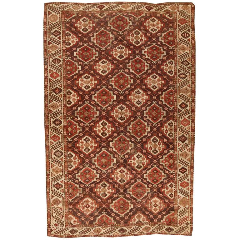 Mid 19th Century Red Chodor Main Carpet For Sale at 1stdibs