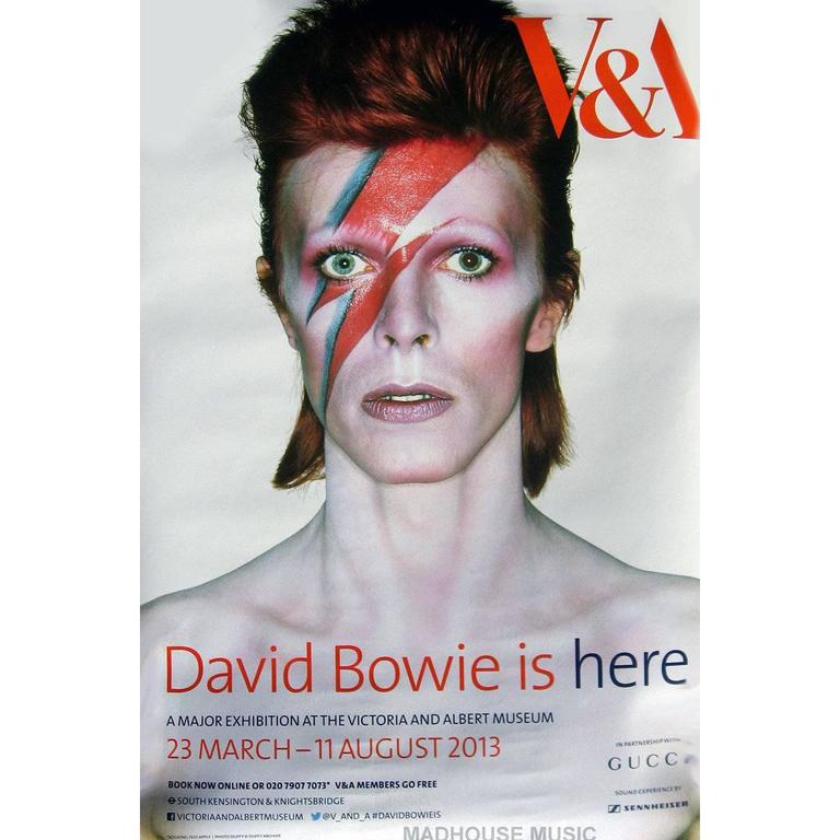 David Bowie VA Exhibition Poster, 2013 For Sale at 1stdibs