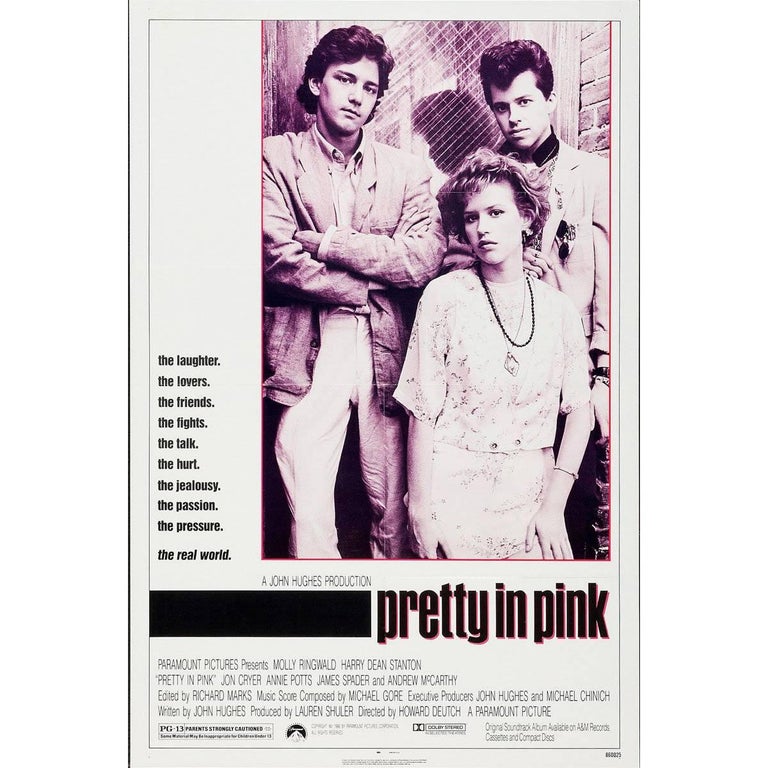 "Pretty In Pink" Film Poster, 1986 For Sale at 1stDibs | pretty in pink ...