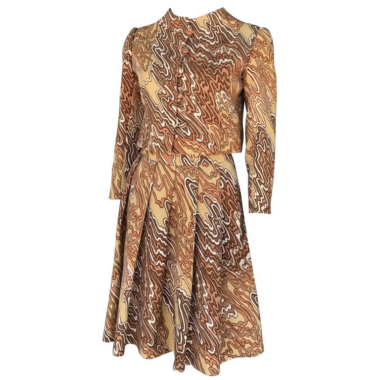 Three-Piece 1970s Arnold Scassi Couture Suit at 1stDibs