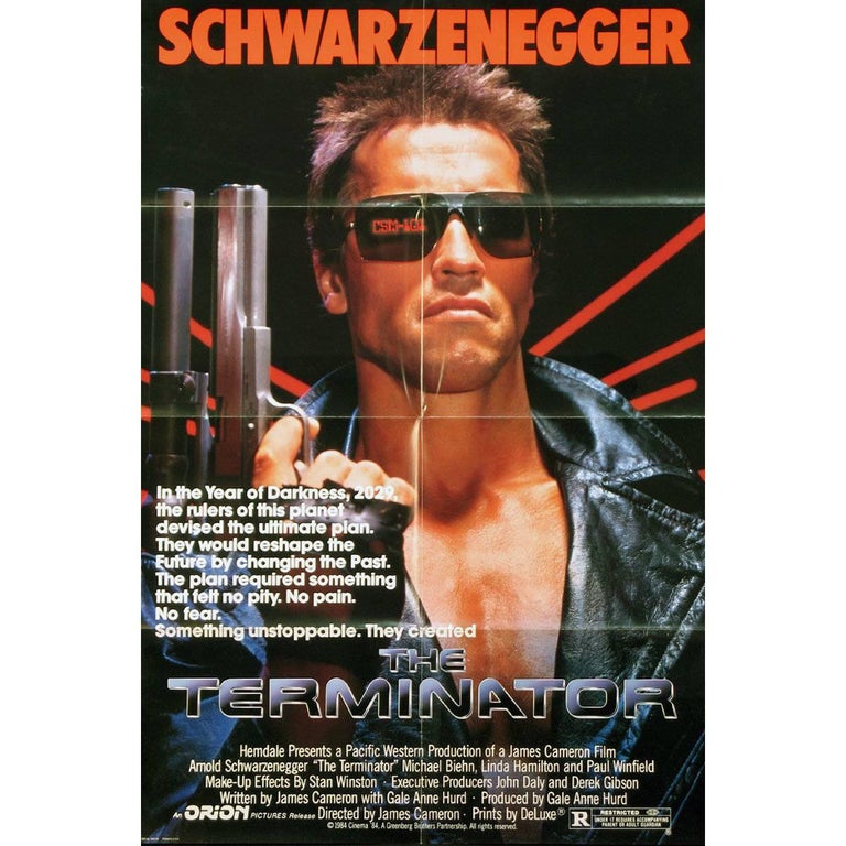 "The Terminator" Film Poster, 1984 For Sale at 1stDibs
