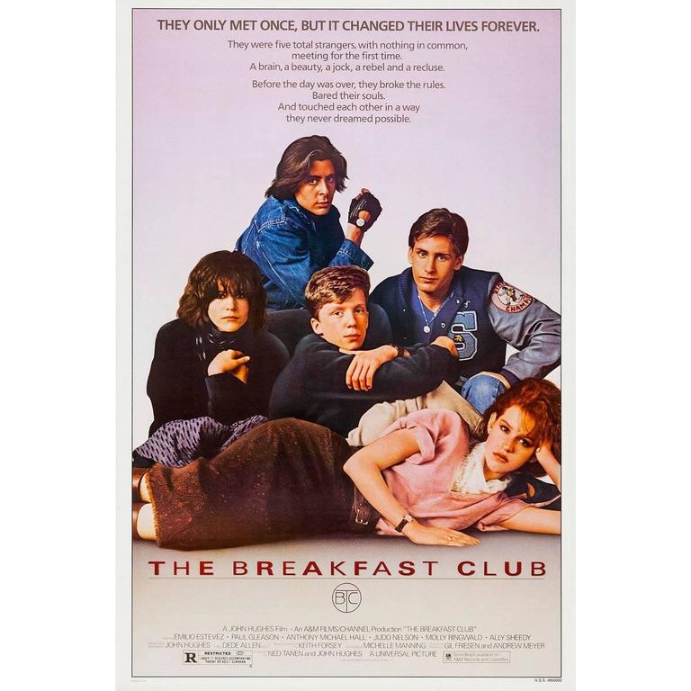 "The Breakfast Club" Film Poster, 1985 For Sale at 1stdibs
