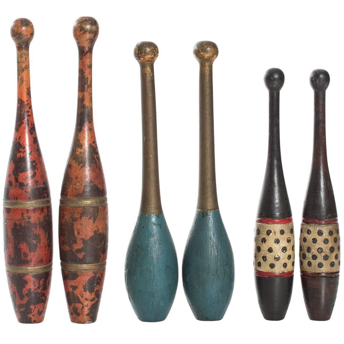 Collection of Antique Indian Clubs at 1stDibs | vintage indian clubs ...