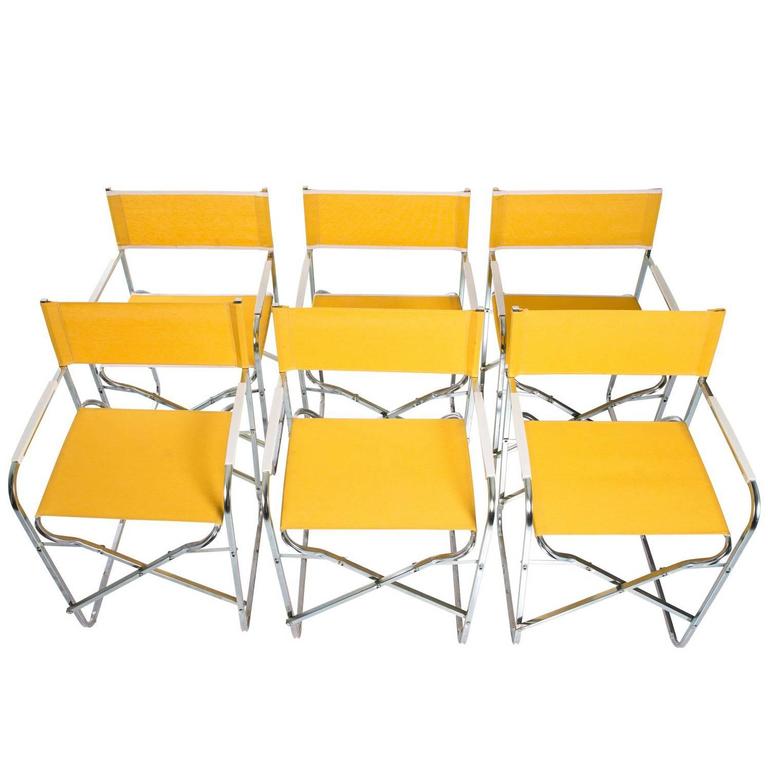 Yellow Folding Chairs at 1stDibs
