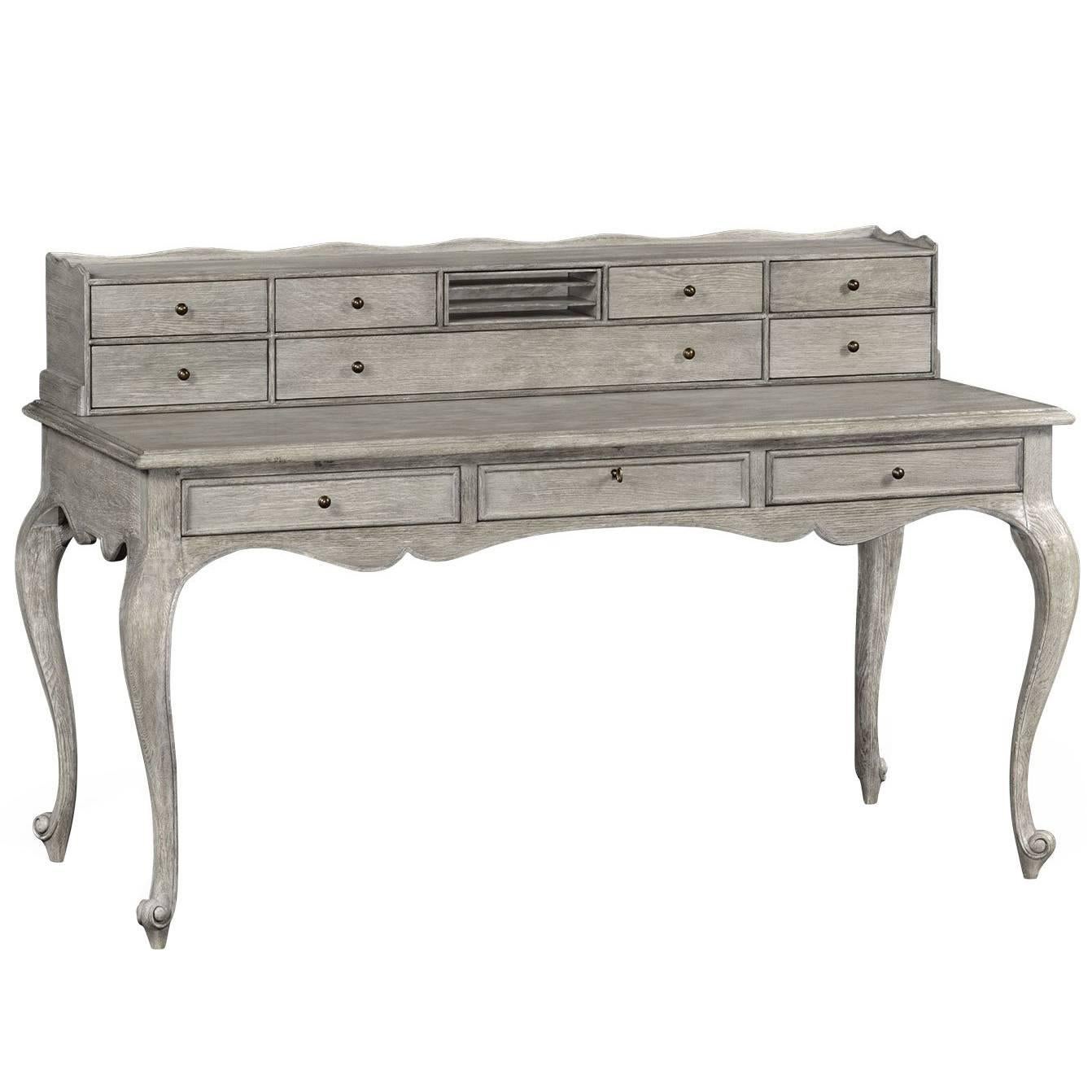 French Style Oak Desk For Sale at 1stDibs