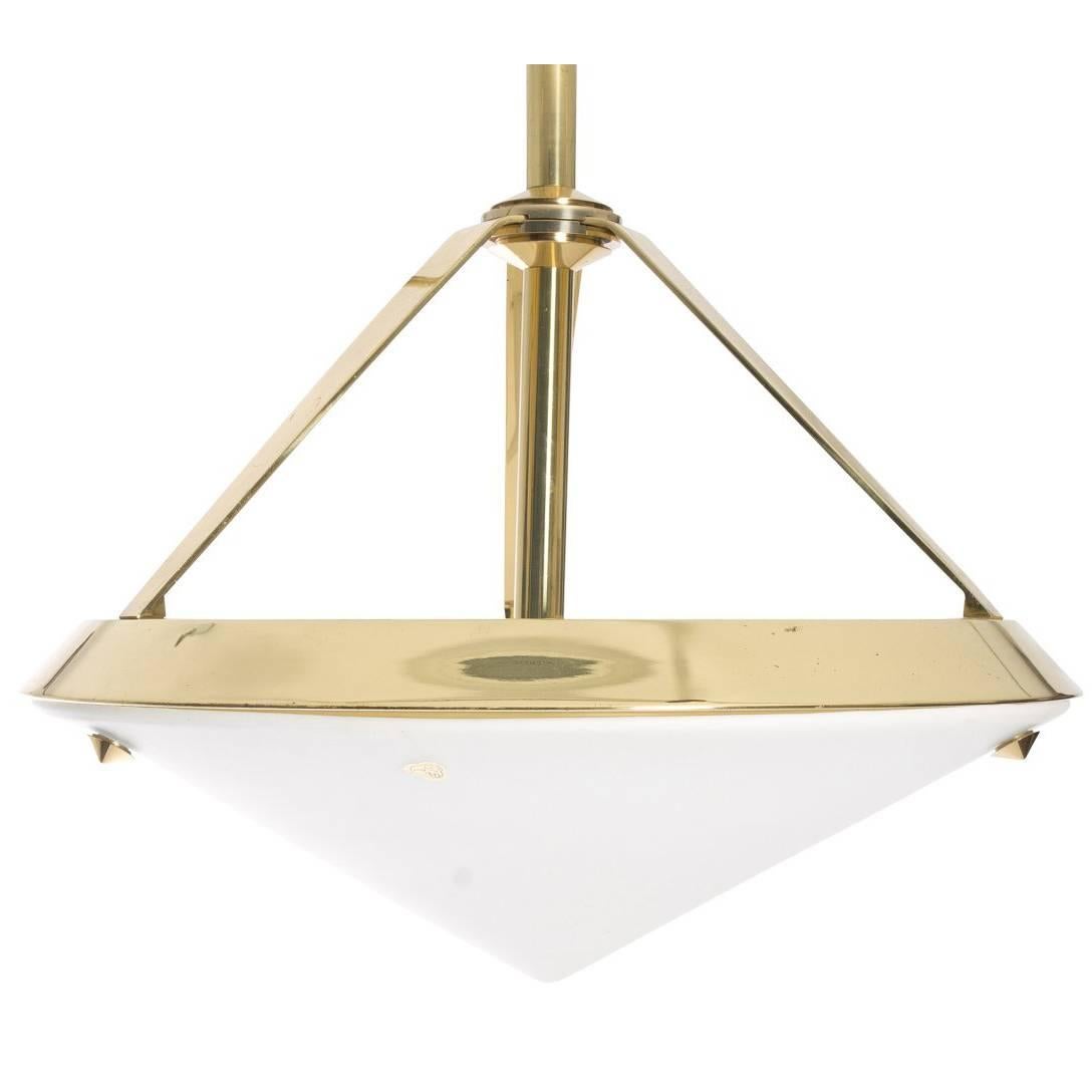 Pyramid Shaped Pendant Light Fixture at 1stDibs