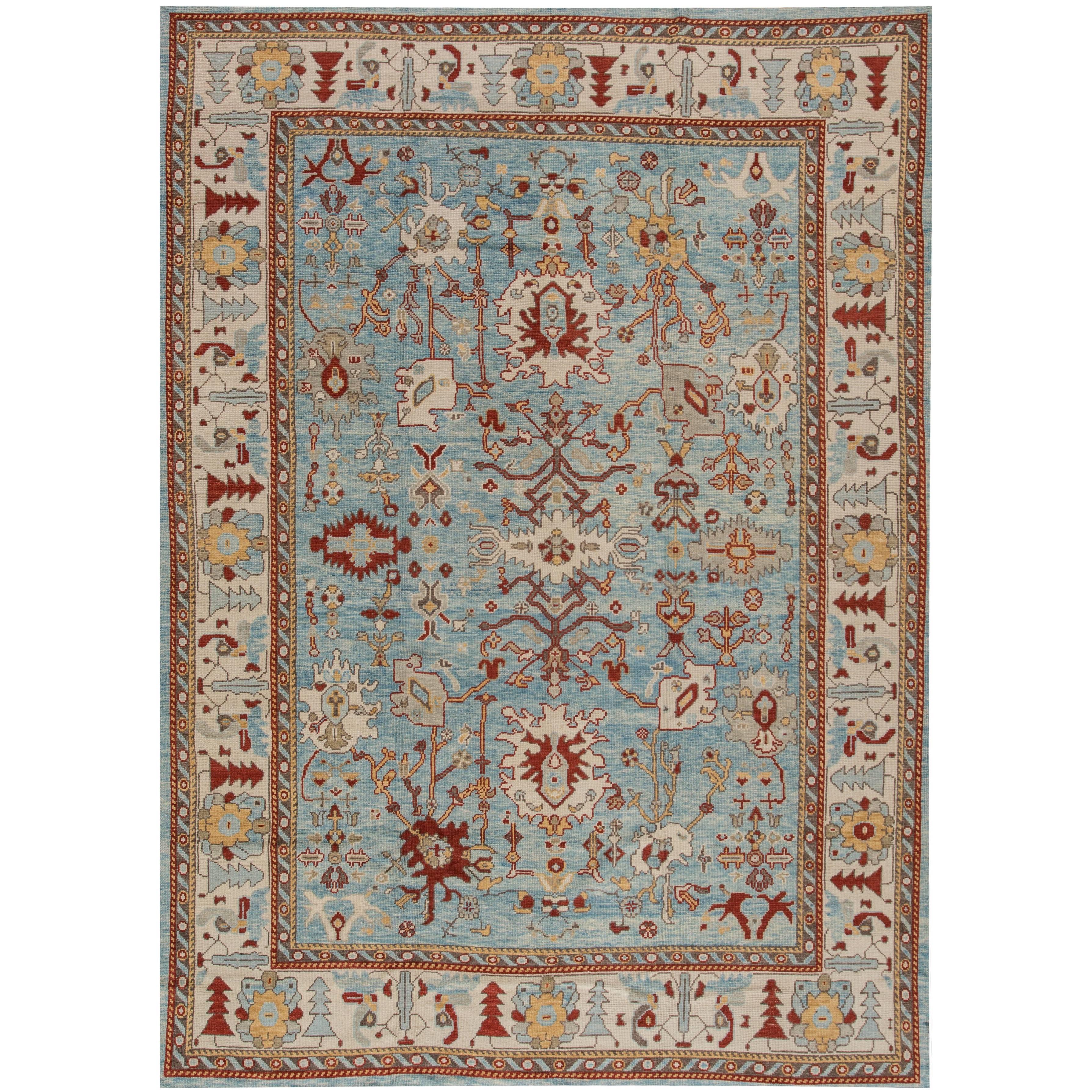 Modern Souf Oushak Rug at 1stDibs