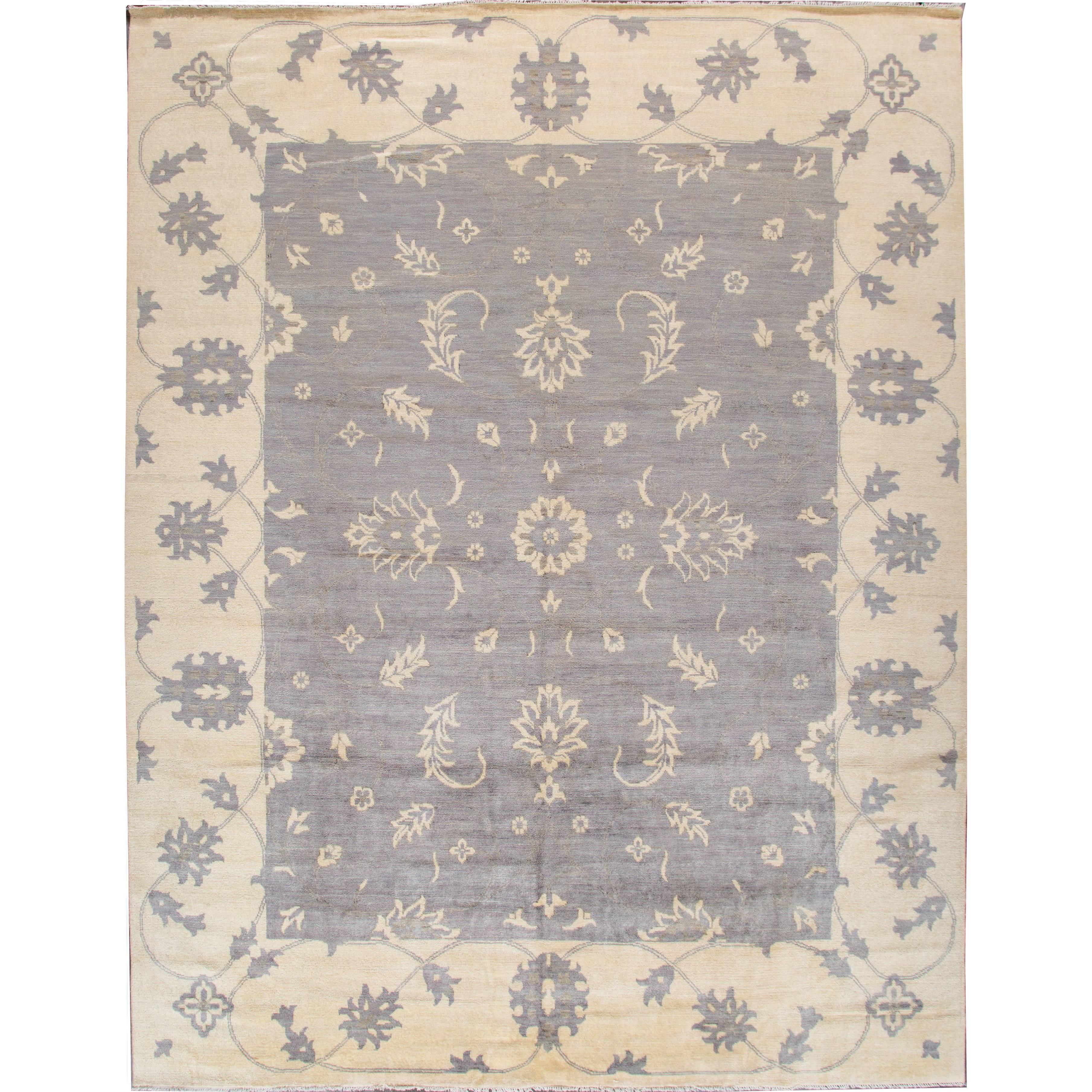 Beautifully Designed Turkish Oushak Rug For Sale at 1stDibs