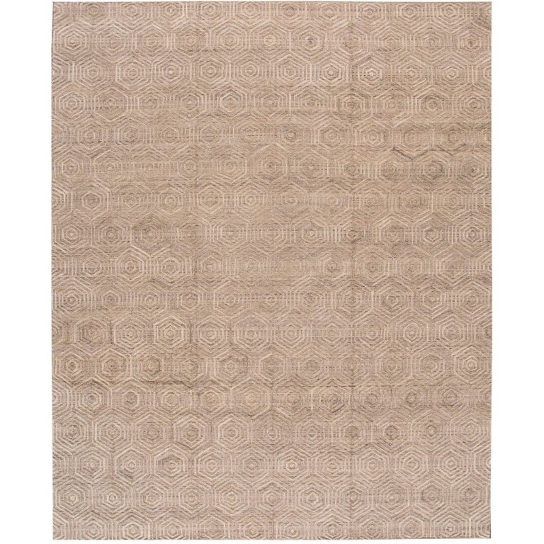 Great Looking New Indian Hand Loop Rug For Sale at 1stDibs