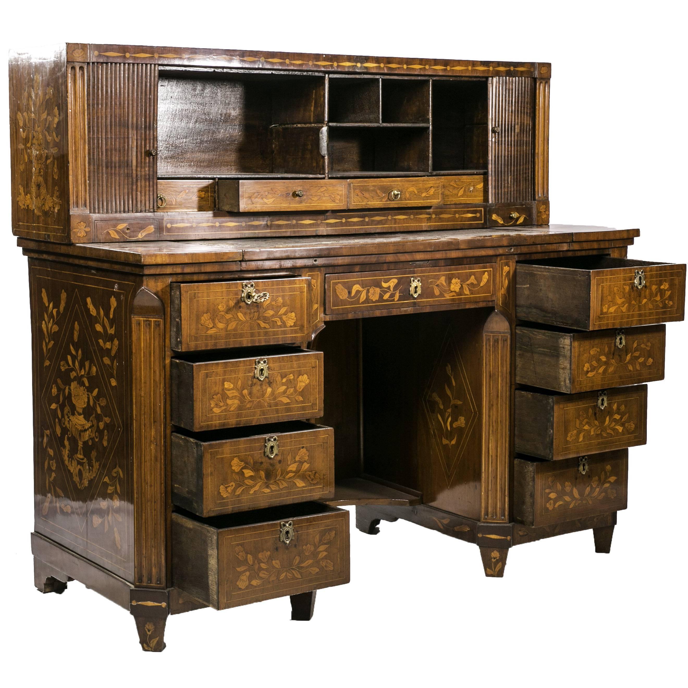 Beautiful Desk, Holland, Late 1700 For Sale at 1stDibs