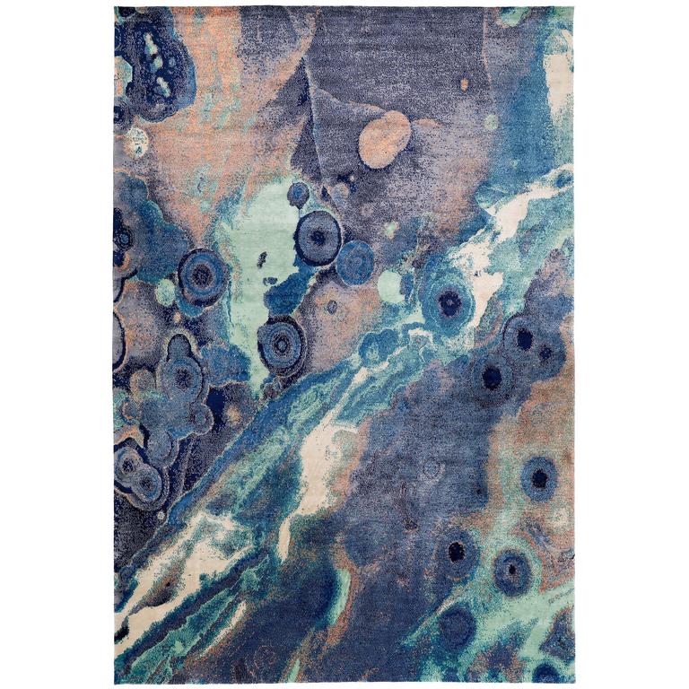 Psychedelic Purple Area Rug 'Ocean Jasper' by Joseph Carini For Sale at ...