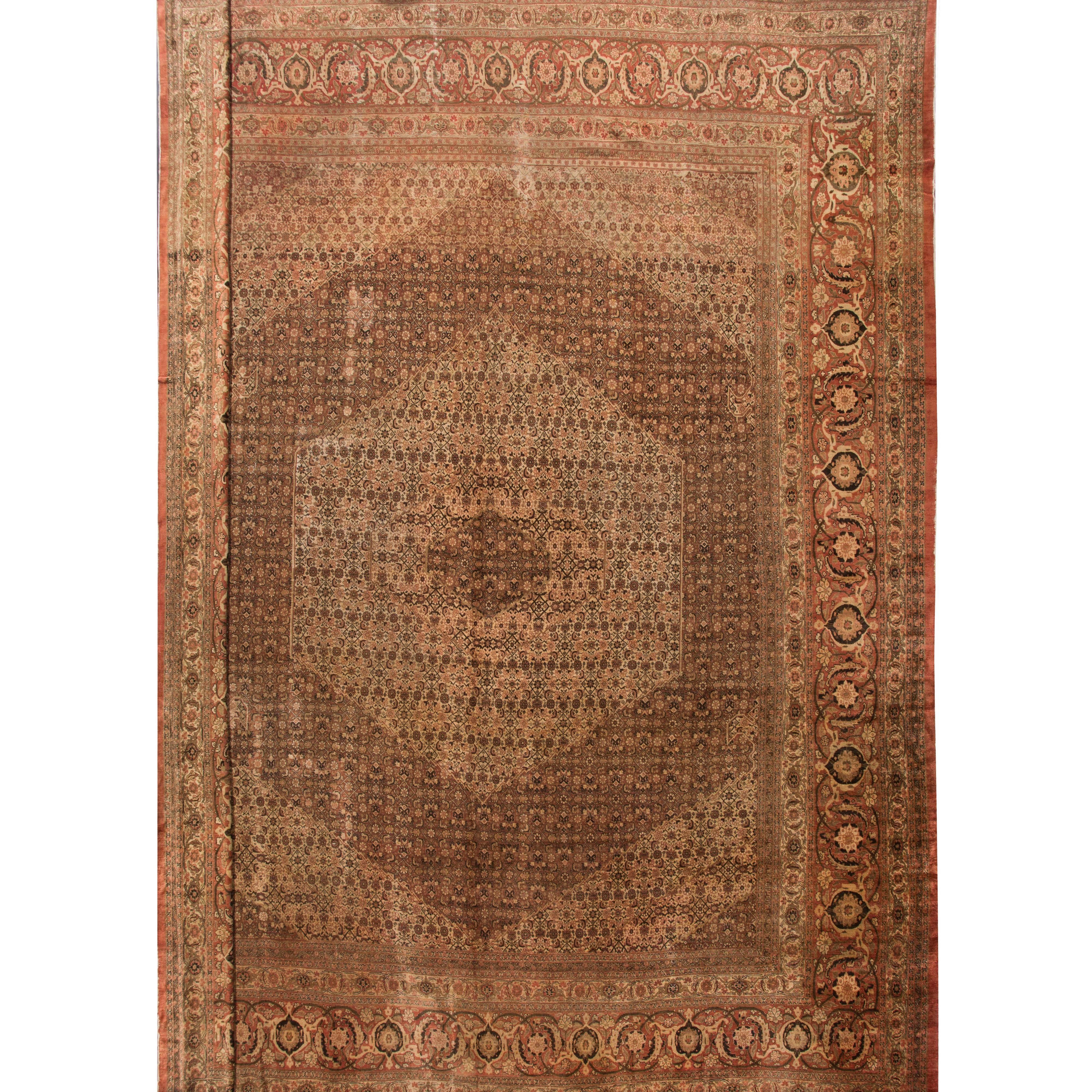 Gorgeous Antique Persian Tabriz Rug For Sale at 1stDibs