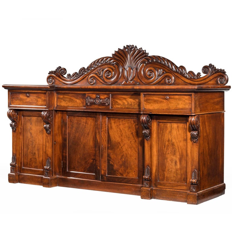 Late Regency Period Mahogany Sideboard of Outstanding Quality at 1stDibs