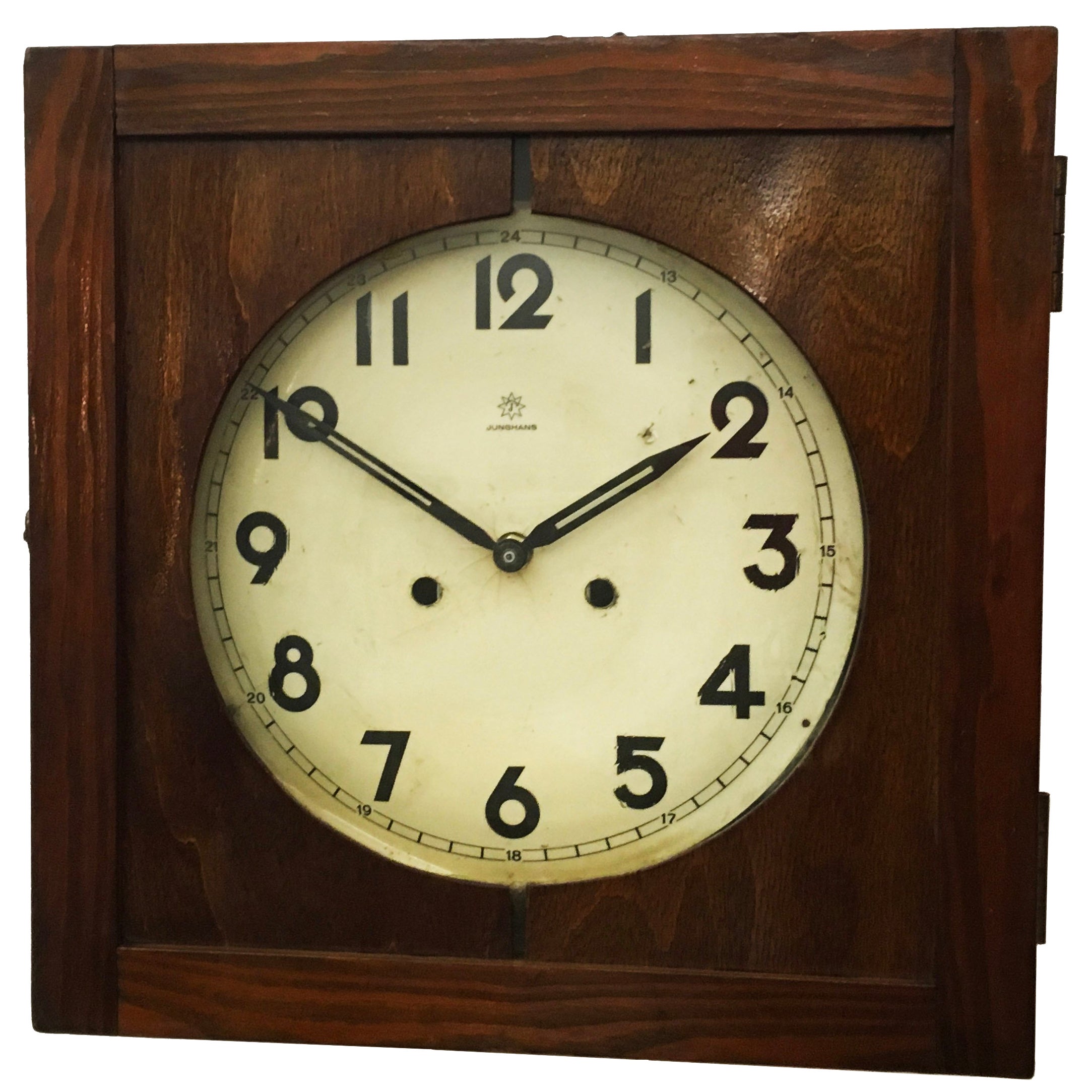 Antique German Junghans Mahogany Shelf or Mantel Clock, circa 1920 at ...