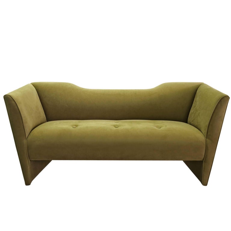 Sentient Memphis Inspired Nersi Sofa in Green For Sale at 1stDibs