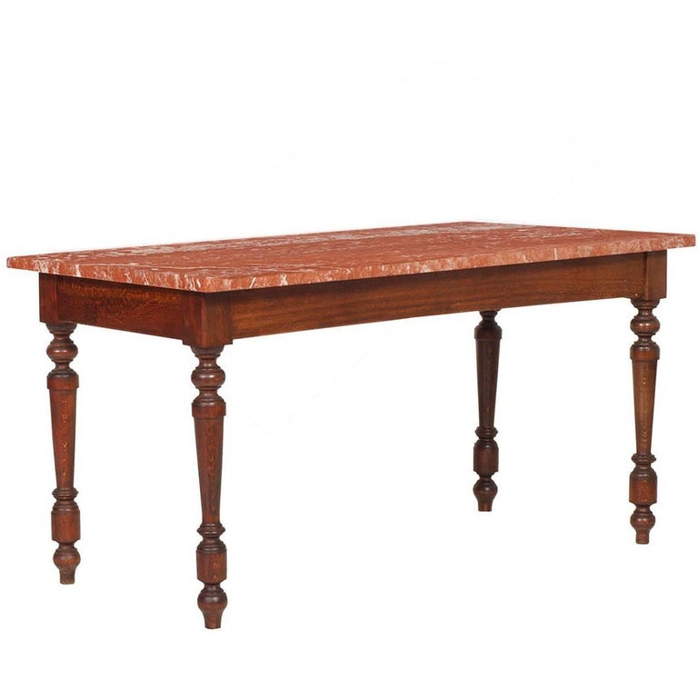 Coffee Centre Table Renaissance with Top Verona's Marble by Ebanisteria ...