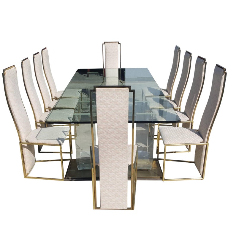 Maison Jansen Extra Large Dining Set from the 1970s For Sale at 1stdibs