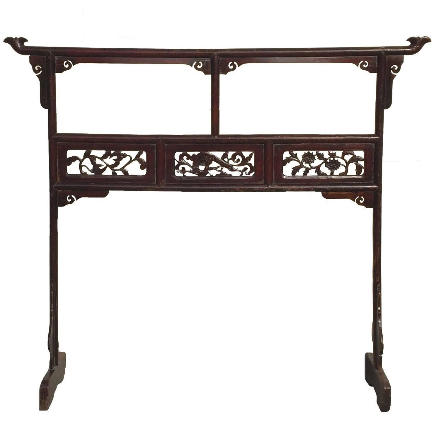 Antique Garment Rack Clothes and Towel Rack Finely Carved at 1stDibs ...