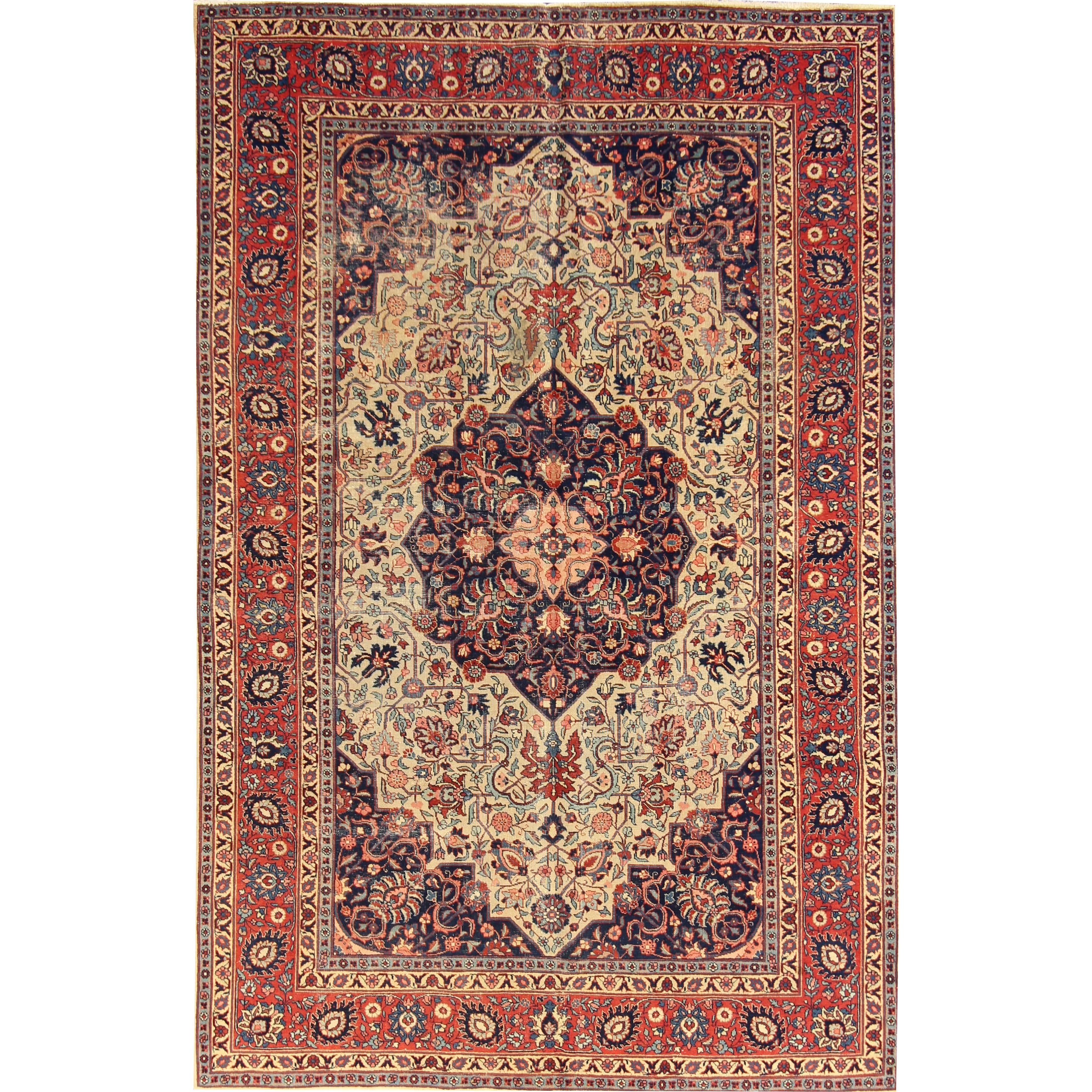 Antique Persian Tabriz Rug, circa 1890 For Sale at 1stDibs