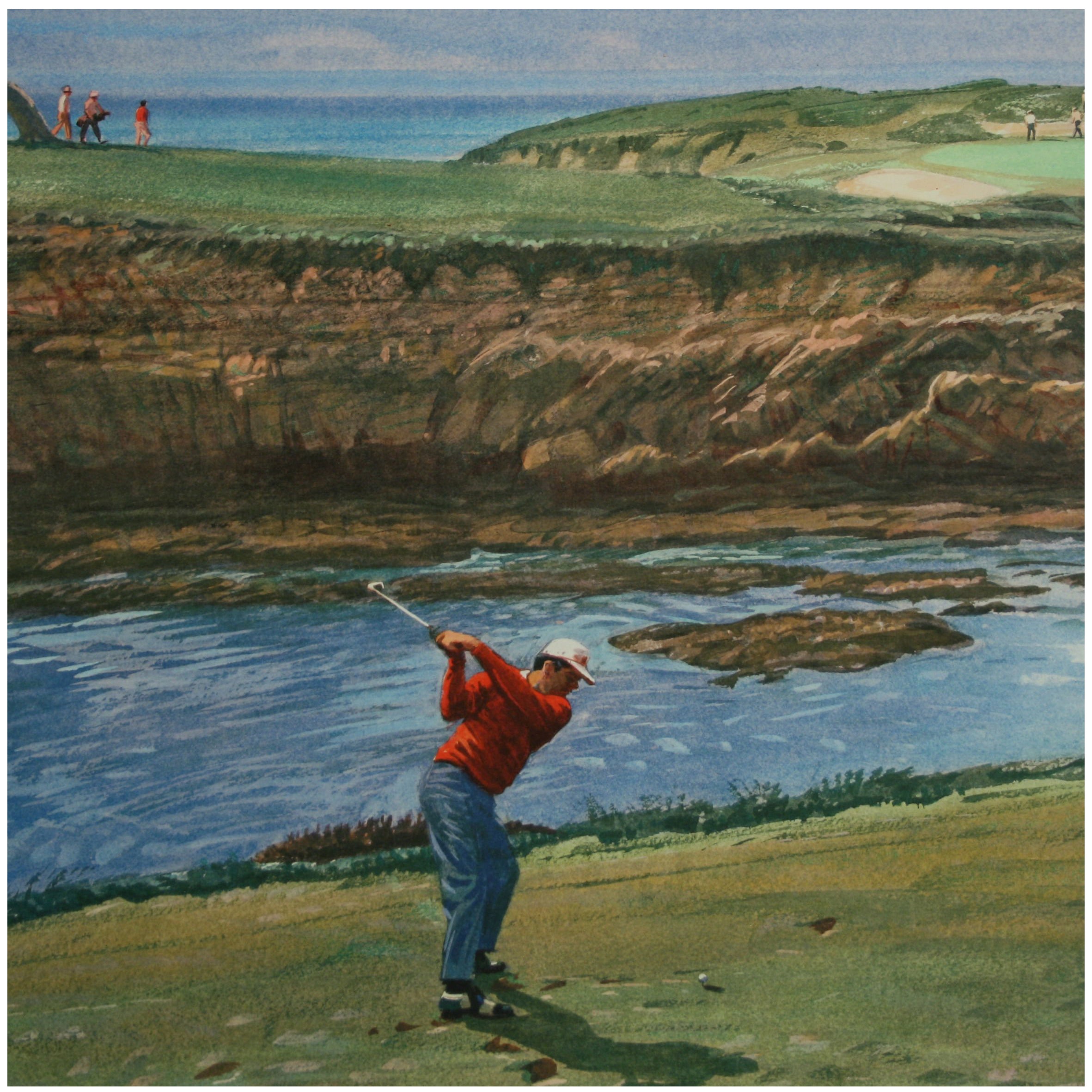 John Hassall Golf Prints at 1stDibs