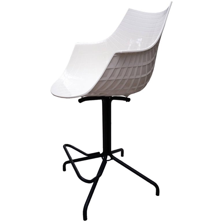 "Meridiana" Polycarbonate and Steel Stool Designed by C. Pillet for ...