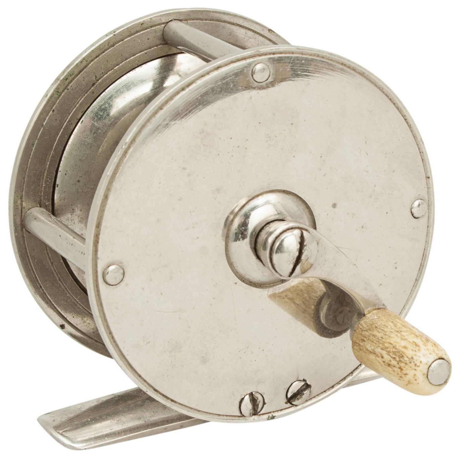 Nickel Fishing Reel at 1stDibs