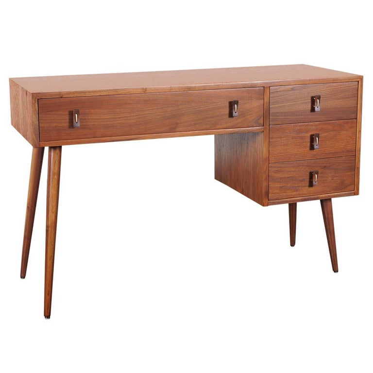 Vintage Walnut Desk by Stanley Young at 1stDibs