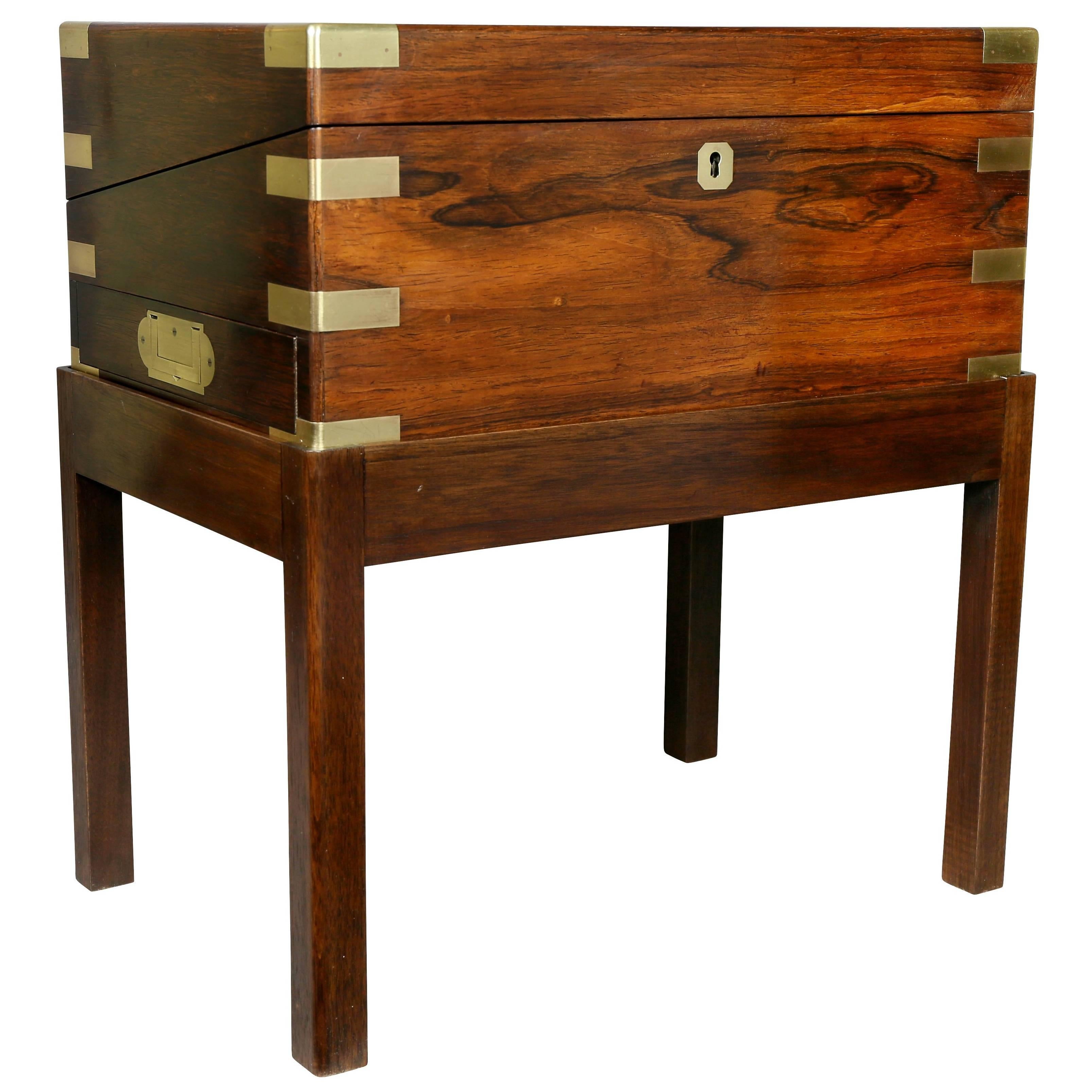 Early Victorian Rosewood Lapdesk on Stand at 1stDibs